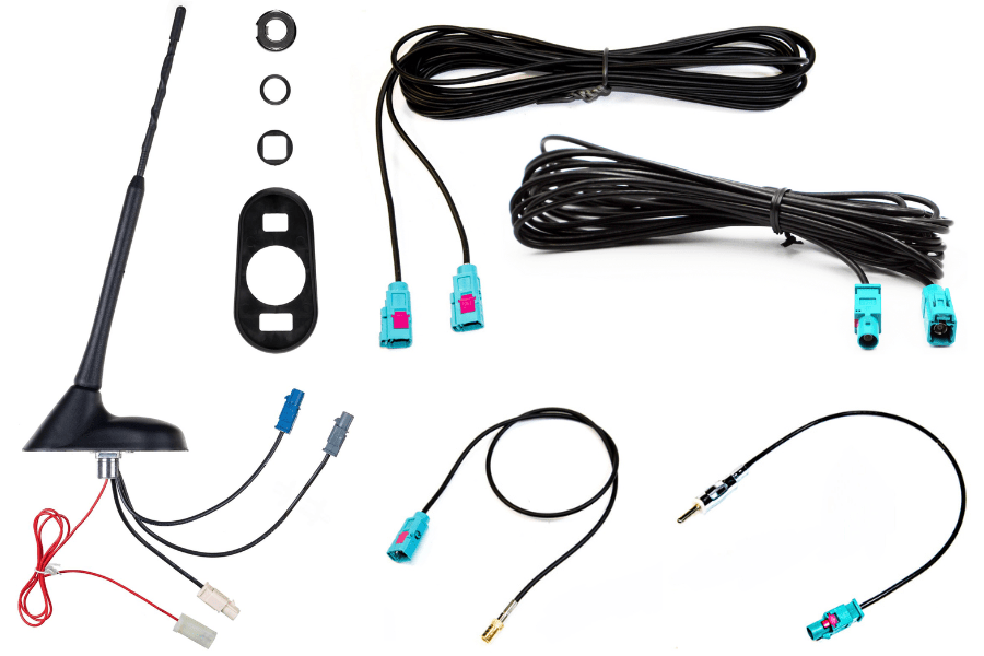 GPS/ DAB & AM/FM Combiflex car audio roof antenna set with GPS/ DAB and ...