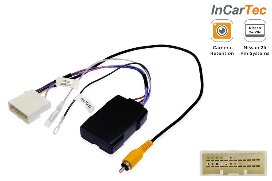 Retain reverse back up camera on Nissan vehicles (24 PIN Connector)