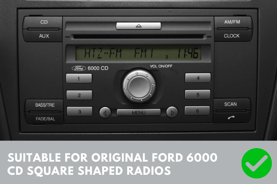 Ford (2002 Onwards) Double DIN car stereo upgrade fitting kit (WITH SWC ...