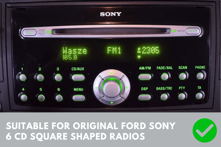 Ford (2002 Onwards) Double DIN car stereo upgrade fitting kit (WITH SWC ...