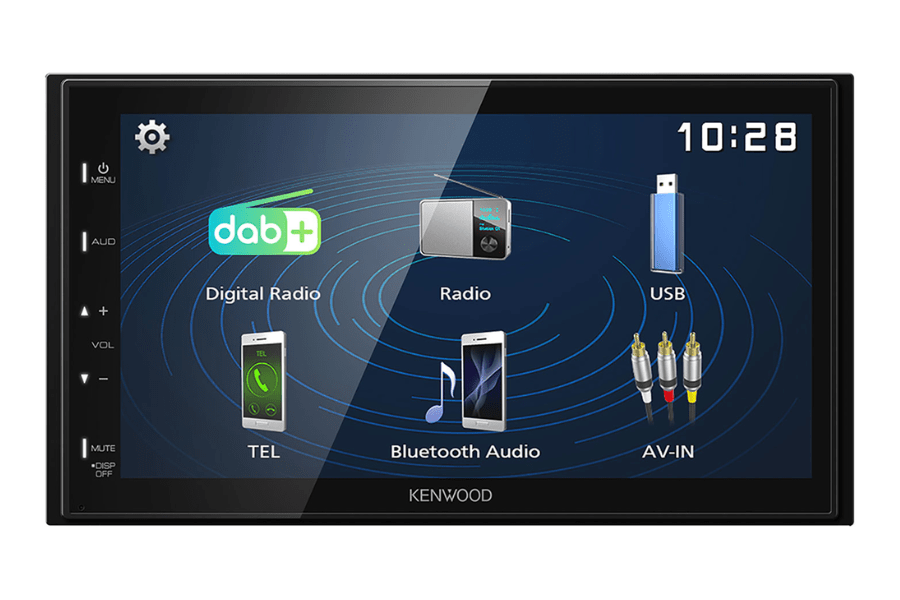 Kenwood DMX129DAB (Mechless) Double DIN stereo head unit with DAB+ ...