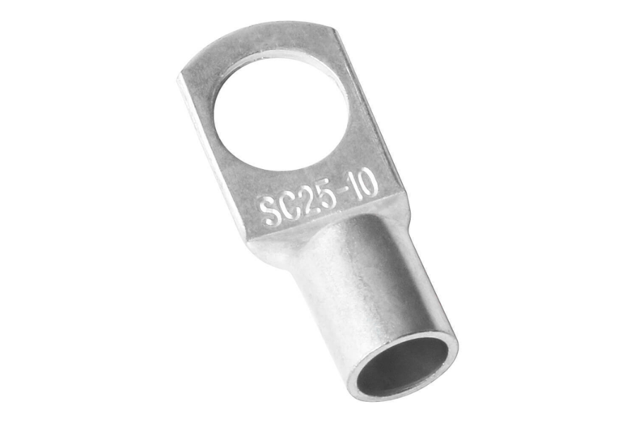 RECOIL 4 AWG (25mm2) ring terminals with red/black heat shrink (10mm ...