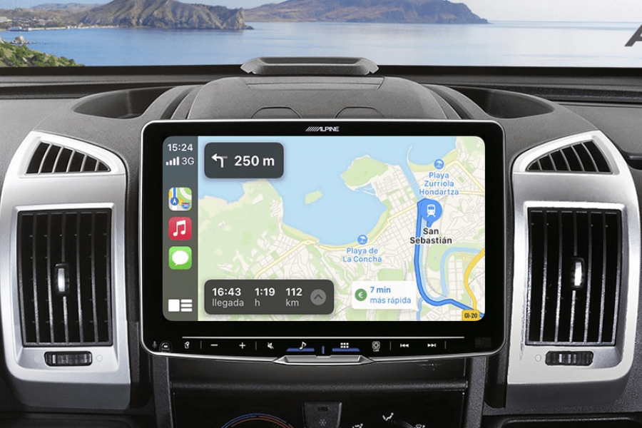 Alpine ILX905D Halo 9 inch touchscreen stereo head unit with wireless Carplay, Android Auto, DAB ...