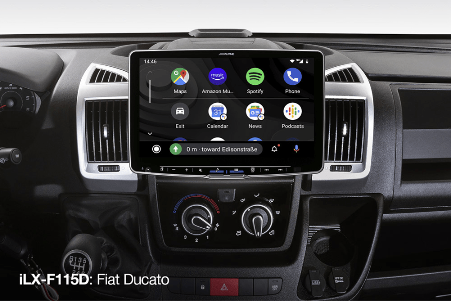 Alpine iLX-F115D Halo 11 inch touchscreen stereo head unit with ...