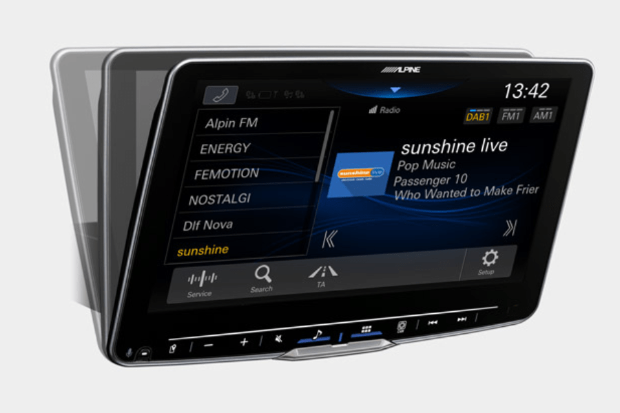 Alpine iLX-F115D Halo 11 inch touchscreen stereo head unit with ...