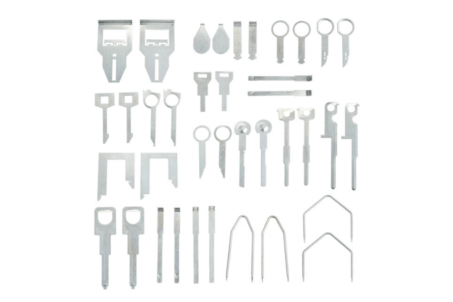 38 Piece (19 Pair) car audio radio stereo release key/ disassembly set ...