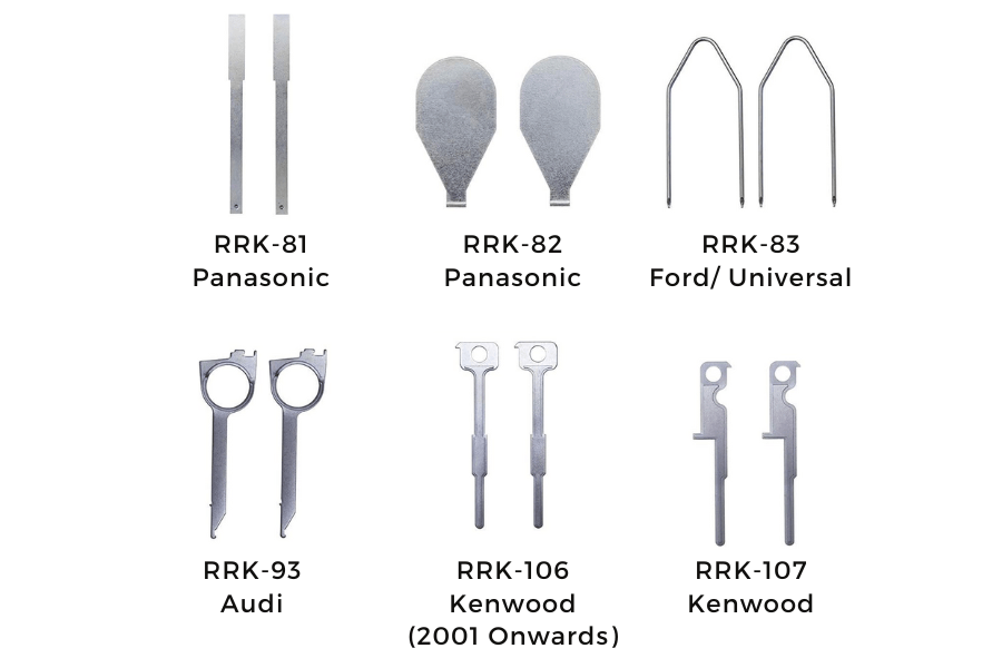 38 Piece (19 Pair) car audio radio stereo release key/ disassembly set ...