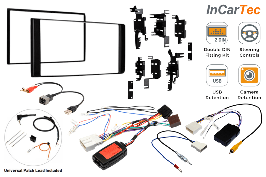 Nissan Juke (2010-2014) Double DIN car stereo upgrade fitting kit (SWC ...