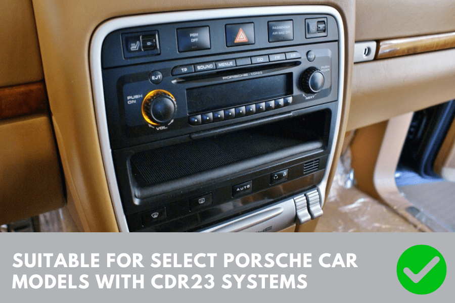 Porsche Cayenne (03-06) Single/ Double DIN car stereo fitting kit ...