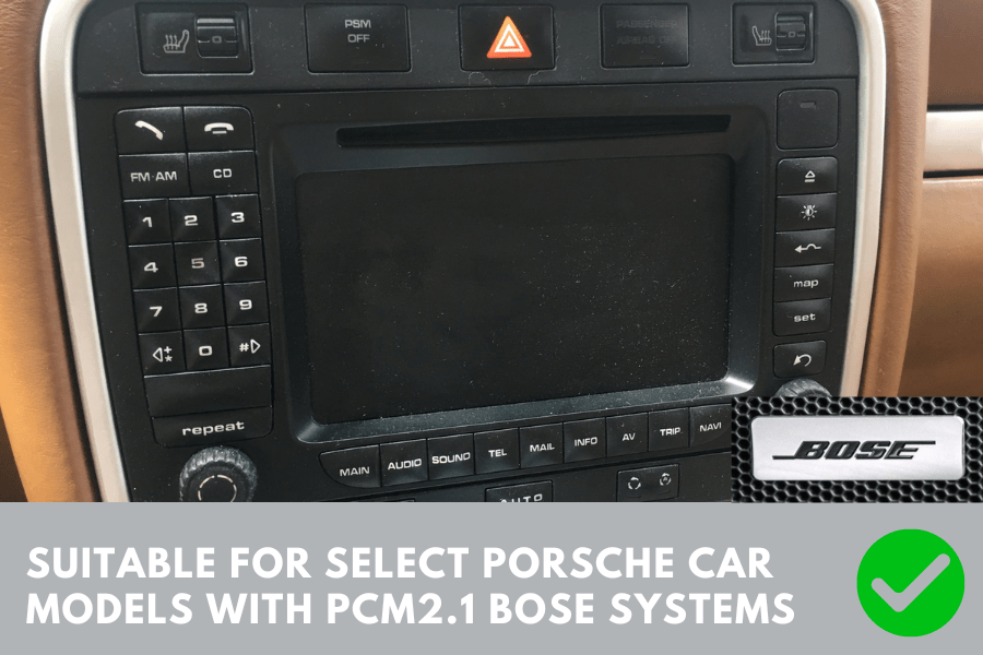 Porsche Cayenne (03-06) Single/ Double DIN car stereo fitting kit ...